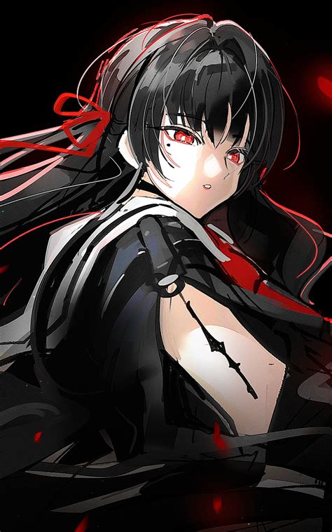 Noxiscup Chisa Wuthering Waves Wuthering Waves Commentary Highres Girl Black Hair