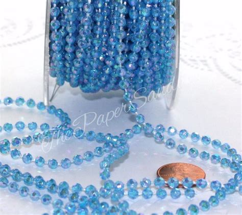 Blue Beads Blue String Beads By The Yard Crafts Jewelry Supplies