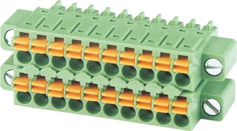 Pluggable Double Row Connector With Flange 3 5mm Célion électronique Votre partenaire