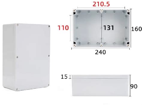 Kelco Detalji Proizvoda Kutija ABS F Tip Vodootporna IP67 Siva
