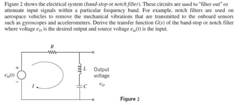 Figure Shows The Electrical System Band Stop Or Chegg