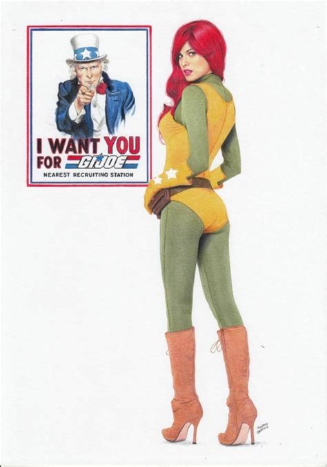 Tim Grayson Sexy Scarlett Gi Joe Pinup Black Widow Jean Grey