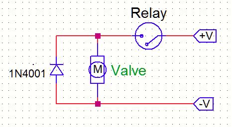 Issue With Solenoid Valve Sparks Despite Using Two Flyback 1N4001