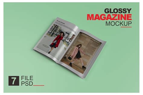Glossy Magazine Mockup Graphic By Masinong · Creative Fabrica