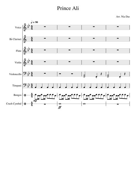 Prince Ali From Disneys Aladdin Will Smith Prince Ali Sheet Music