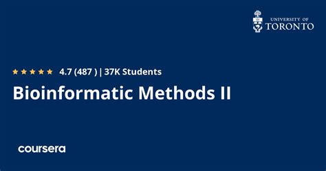 Bioinformatic Methods Ii Coursera