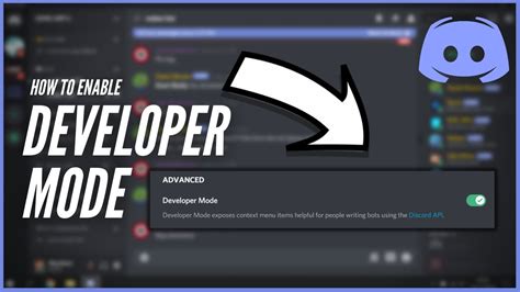 Cara Mengaktifkan Developer Mode Di Discord Youtube