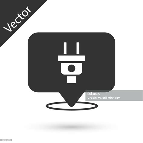 灰色電插頭圖示隔離在白色背景上連接和斷開電源的概念向量向量圖形及更多一個物體圖片 一個物體 互聯網 剪裁圖 Istock