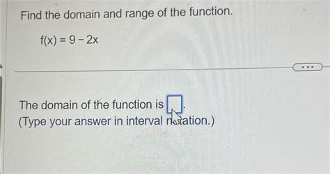 solved find the domain and range of the