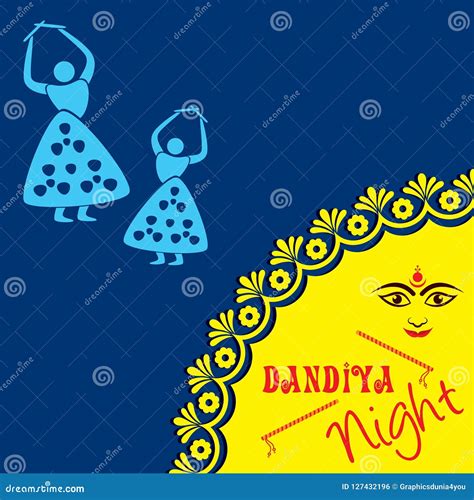 Garba Utsav Calligraphy Design Image Shandar Kalakari Stock Photo
