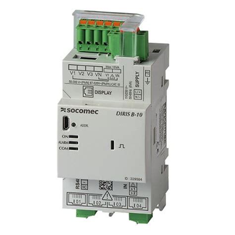 Socomec Diris B 10 Multifunction Power Metering And Monitoring Device With Rs485 Modbus Din