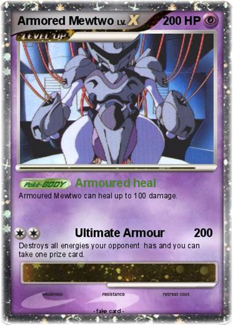 Pokémon Armored Mewtwo 67 67 Armoured heal My Pokemon Card