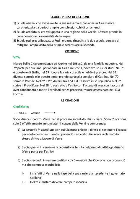 Cicerone Tibullo E Properzio Docsity