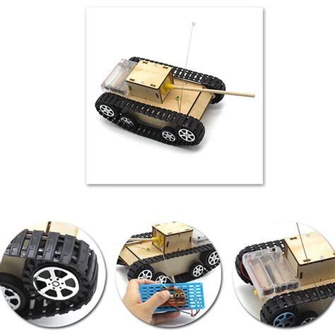 Smart Diy Rc Robot Tank Steam Electric Control Educational Kit Robot