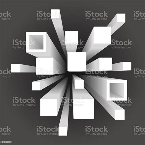 추상적인 기하학적 평방 확장 운동 볼륨 배경 서식 파일 벡터 일러스트 레이 션 가리기에 대한 스톡 벡터 아트 및 기타 이미지 가리기 공란 광고 Istock