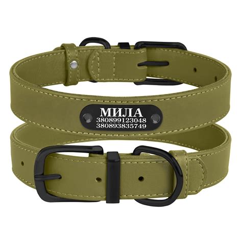 Нашийник Для Собак Шкіряний BronzeDog Premium з Металевою Фурнітурою ...