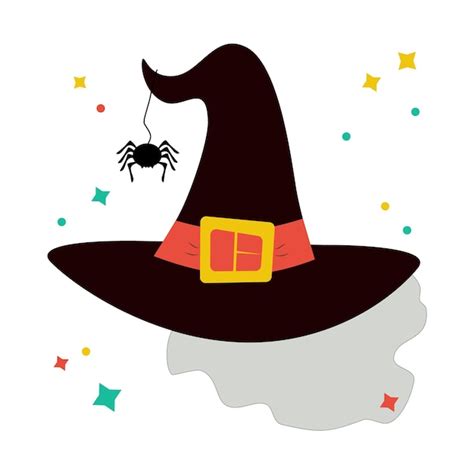 Premium Vector Happy Halloween Witch Hat Vector