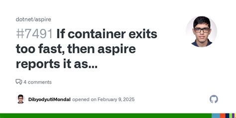 If Container Exits Too Fast Then Aspire Reports It As Failedtostart Instead Of Exited