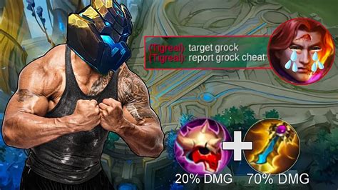 WHEN GLOBAL GROCK TARGET LOCKED TIGREAL USERS GROCK GAMEPLAY MLBB