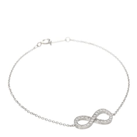 Tiffany Platinum Diamond Infinity Bracelet 1415035 Fashionphile