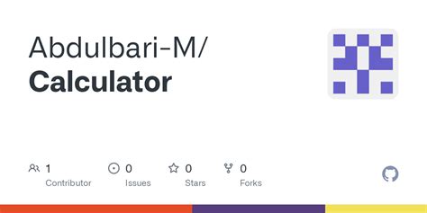 GitHub Abdulbari M Calculator