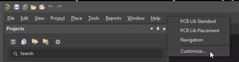Altium PCB Designer Create Custom Toolbars