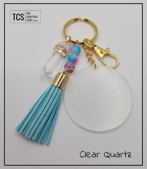 Crystal Dt Keyring With Acrylic Blank The Crafters Stop