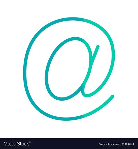 Email Address Icon Royalty Free Vector Image Vectorstock