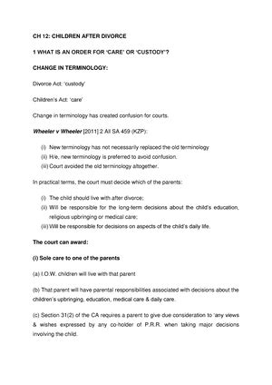 Chapter 6 Revocation And Revival Of Wills Summary JLS211 JLSV 2020 04 CHAPTER 6 REVOCATION