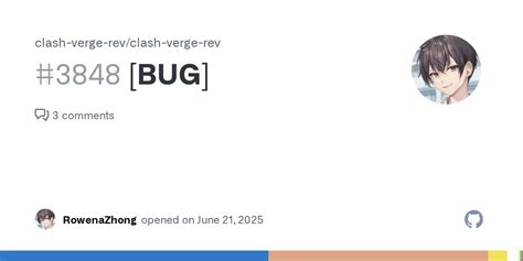 Bug · Issue 3848 · Clash Verge Revclash Verge Rev · Github