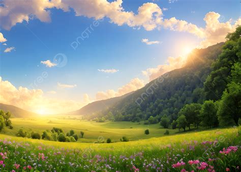 Natural Scenery With Birds