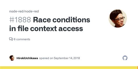 Race Conditions In File Context Access · Issue 1888 · Node Rednode