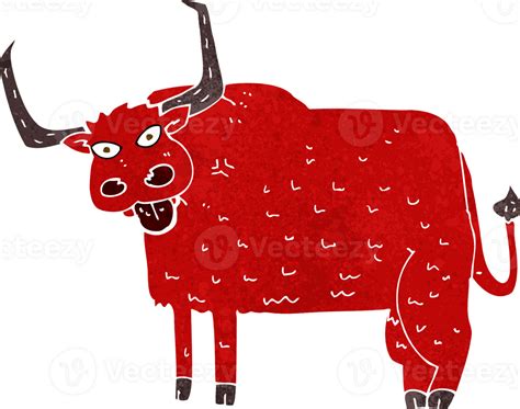 Vaca Peluda De Dibujos Animados 45251107 Png