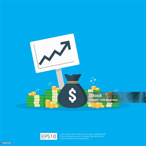 소득 급여 달러 비율 증가 통계 영업이익 률 을 달성했습니다 화살표로 투자 Roi 개념에 대한 수익의 재무 성과 비용 판매 아이콘 플랫 스타일 벡터 일러스트 가격에 대한