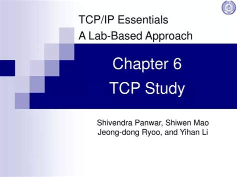 Ppt Chapter 6 Tcp Study Powerpoint Presentation Free Download Id