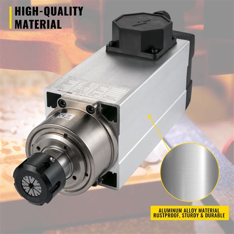 Vevor Square Air Cooled Spindle Motor 22kw Cnc Spindle Motor 220v Er25