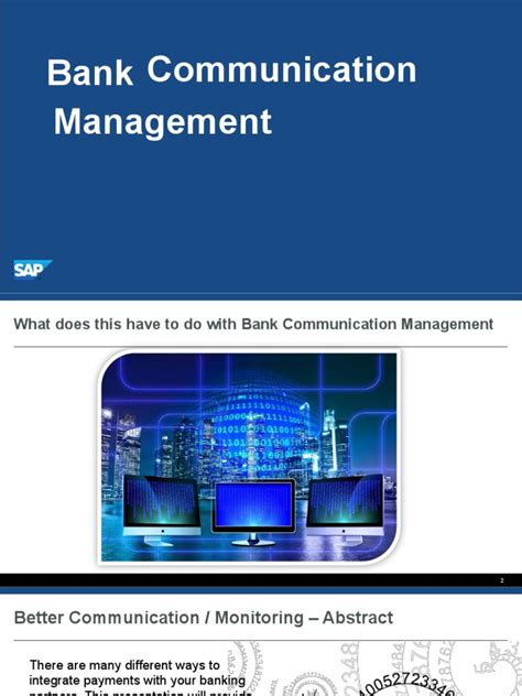 Presentation Sap Bcm Pdf Banks Communication