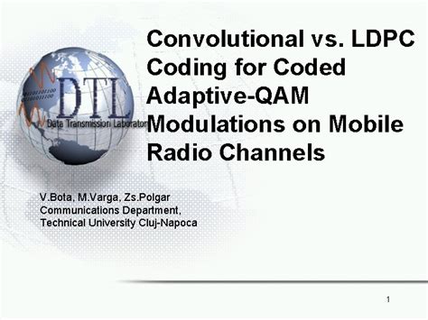 Convolutional Vs Ldpc Coding For Coded Adaptiveqam Modulations