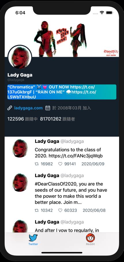 串接多種 Api 製作lady Gaga Appspotify篇 By Claudio Cheung 海大 Swiftui Ios Flutter App 程式設計 Medium