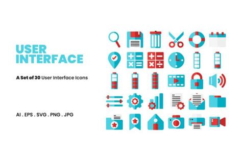 Items UI Color Icon Set Graphic By SetiawanAPDesignWorks Creative Fabrica