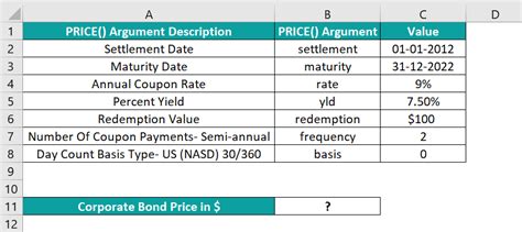 PRICE Function In Excel Formula Examples How To Use