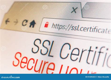 SSL Connection Stock Image Image Of Browser Internet