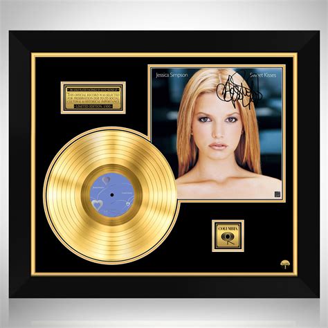 Jessica Simpson Sweet Kisses Gold Lp Limited Signature Edition Custom