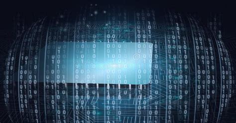 Composition Of Binary Coding Over Computer Circuit Board Stock
