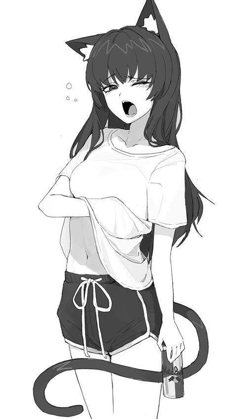 Safebooru 1girl Absurdres Animal Ear Fluff Animal Ears Black Shorts