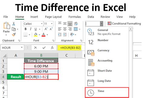 time difference in excel how to implement time difference in excel