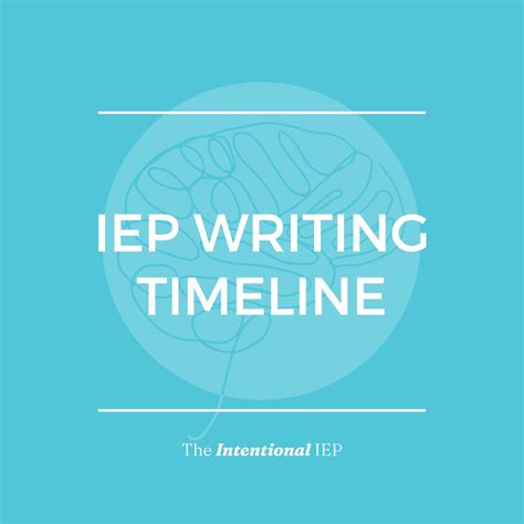 Iep Writing Timeline The Intentional Iep