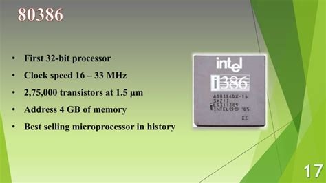 Intel Processors History Products Ppt