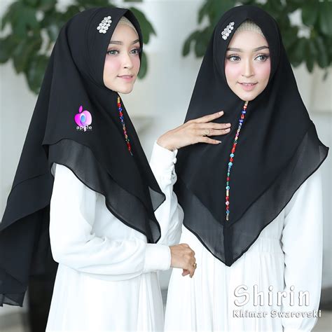 SHIRIN Khimar Swarovski by Apple Hijab (VIDEO SHIRIN)