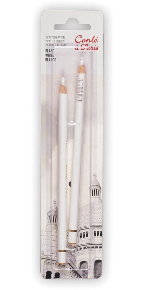 პასტელის ფანქარი White Conte A Paris 2 ცალი · საკანცელარიო